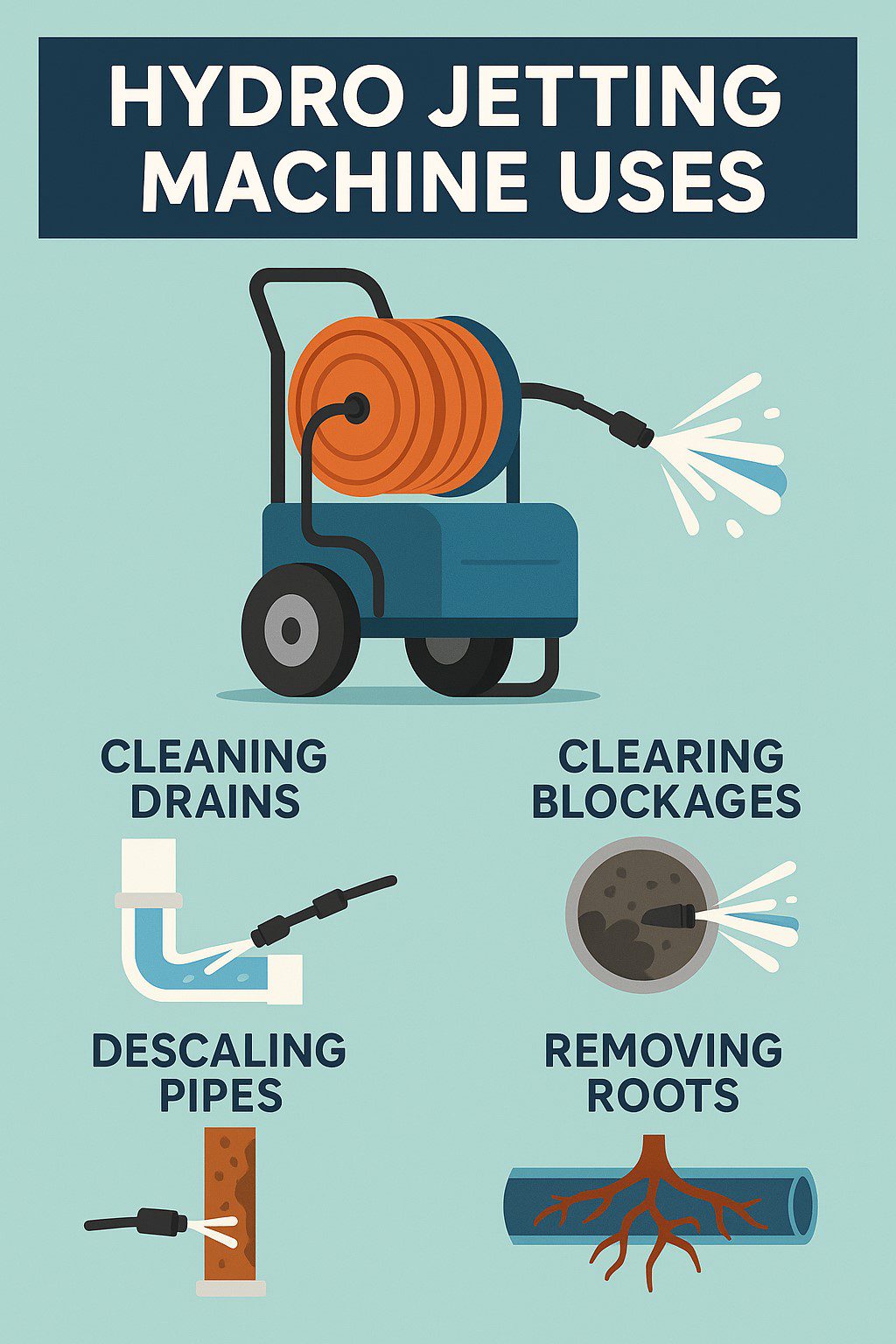 Top 7 Hydro Jetting Machine Uses Every Contractor Should Know